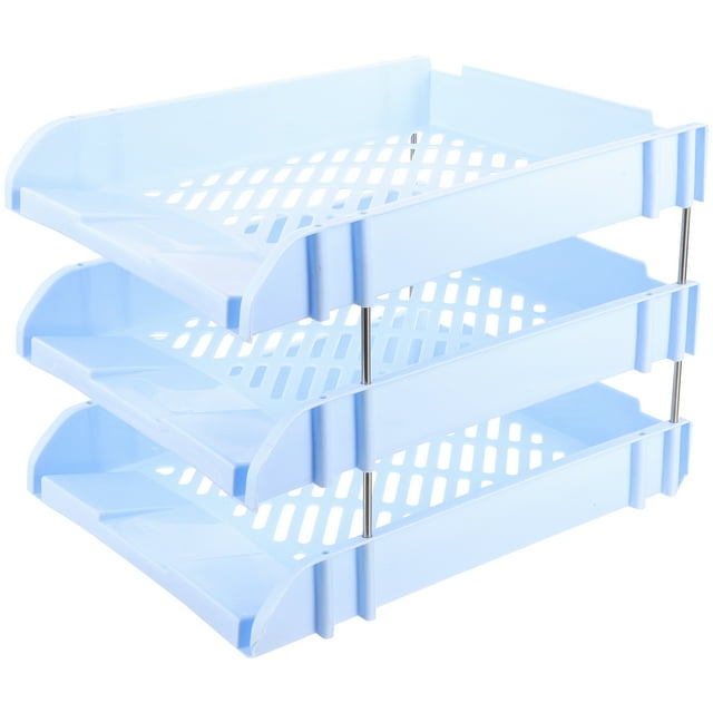Office Desk Organizer Paper Tray Classroom Storage File Folder Document ...