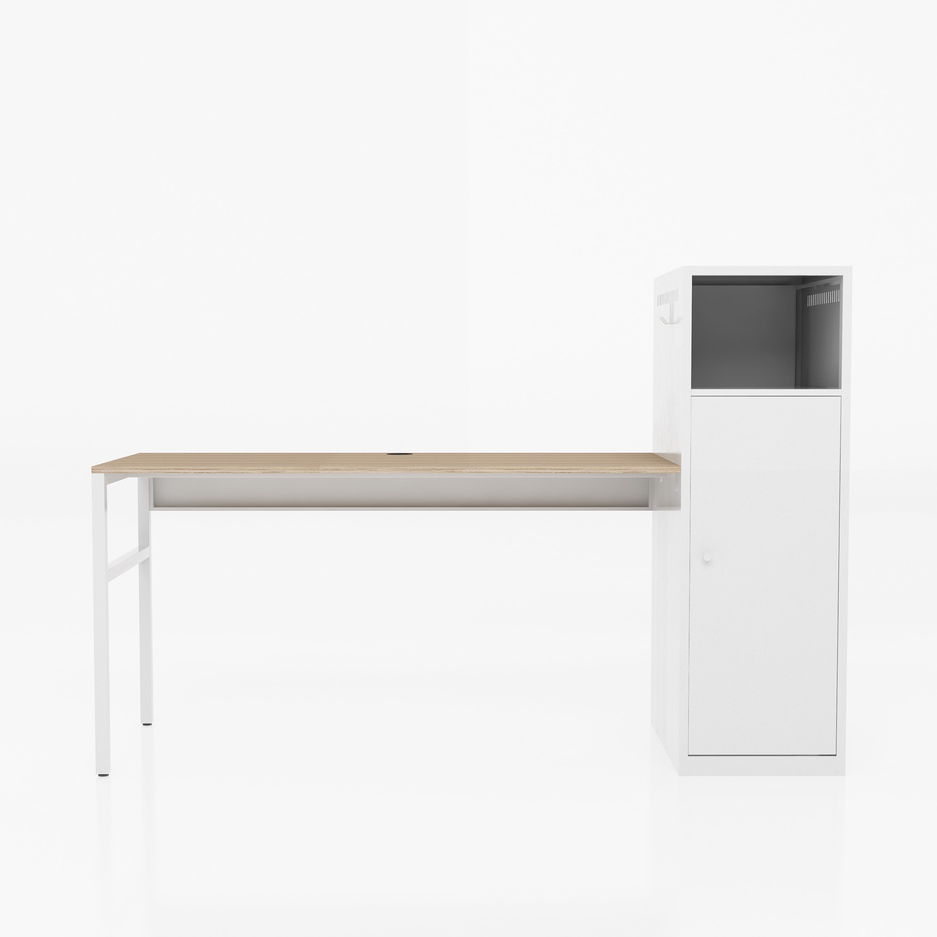 Office Desk PC Laptop Table Writing Station Desk with 3-Tier Storage ...