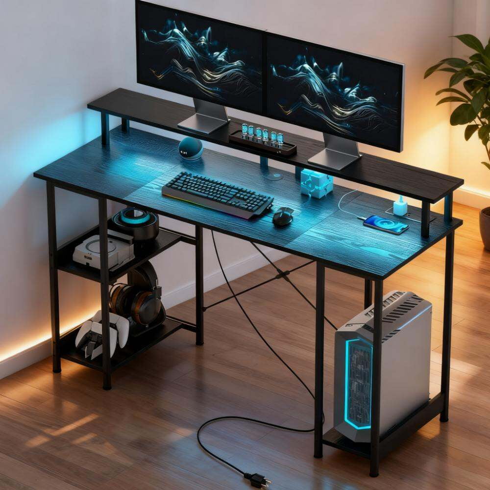 Office Desks Computer Desk with Storage,Reversible Computer Table with ...