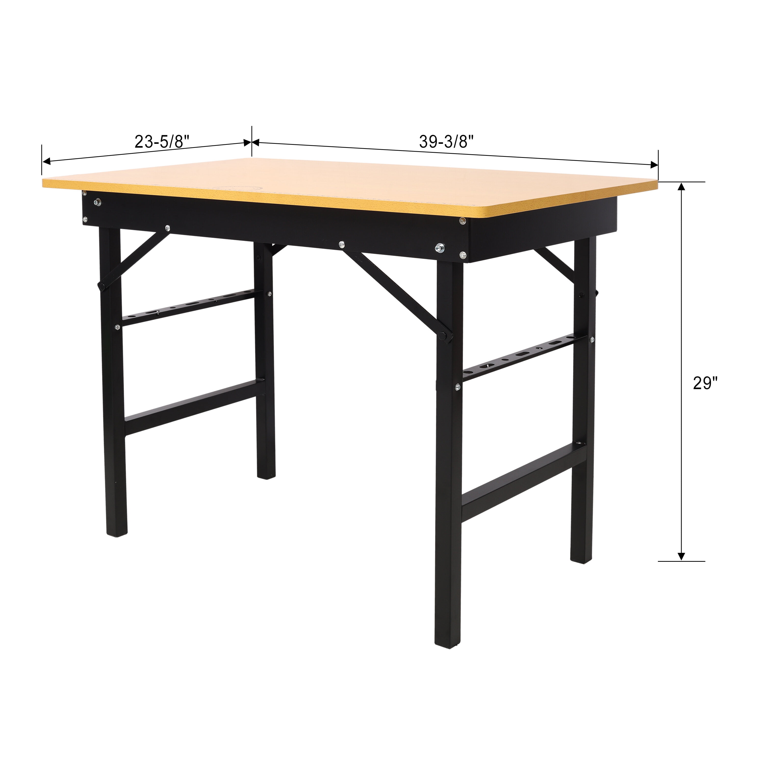 Office Desks Portable Folding Work Table with Measuring Tape and Angle ...