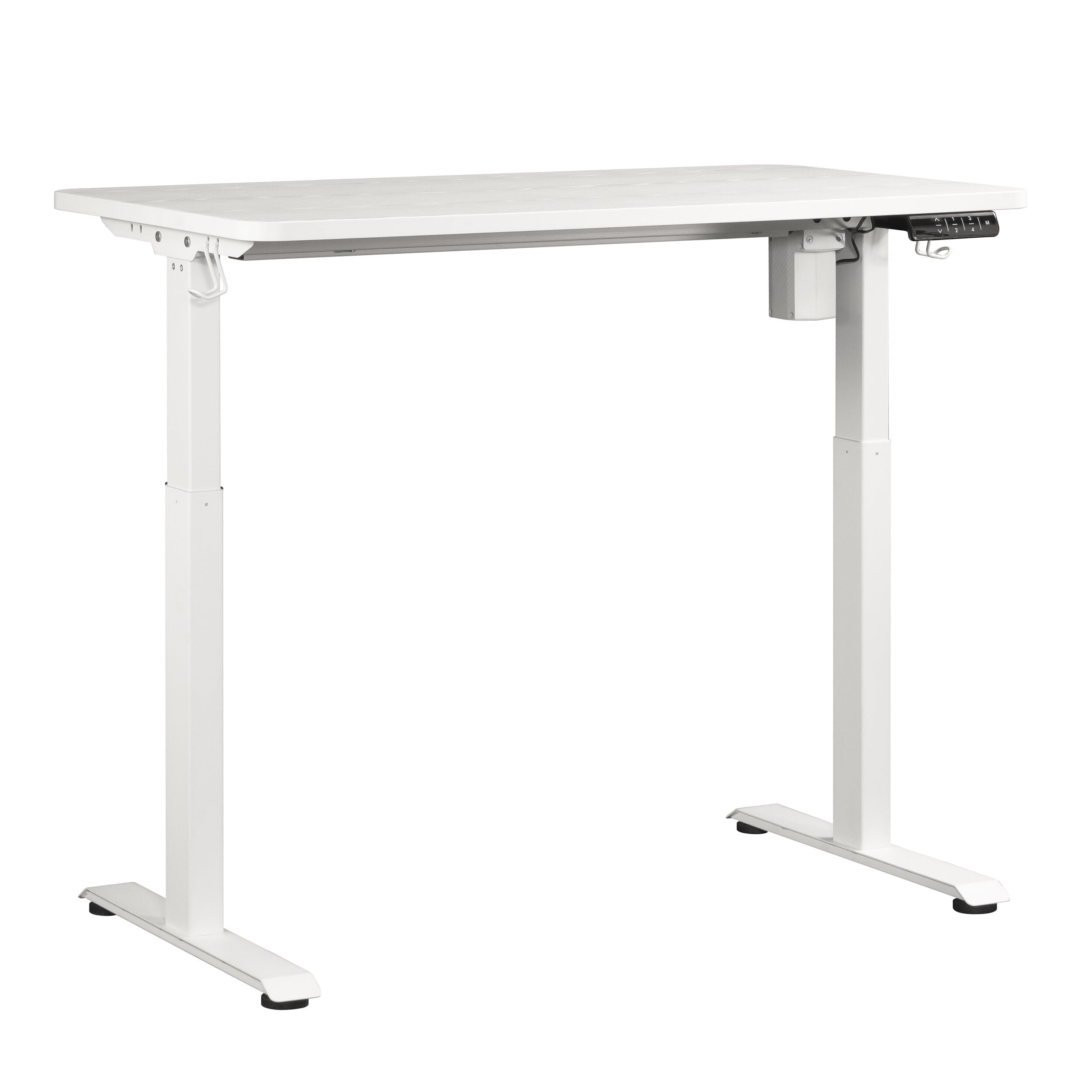 Office Desks, Sit/Stand Desk, White finish, White Wooden Office Desks ...