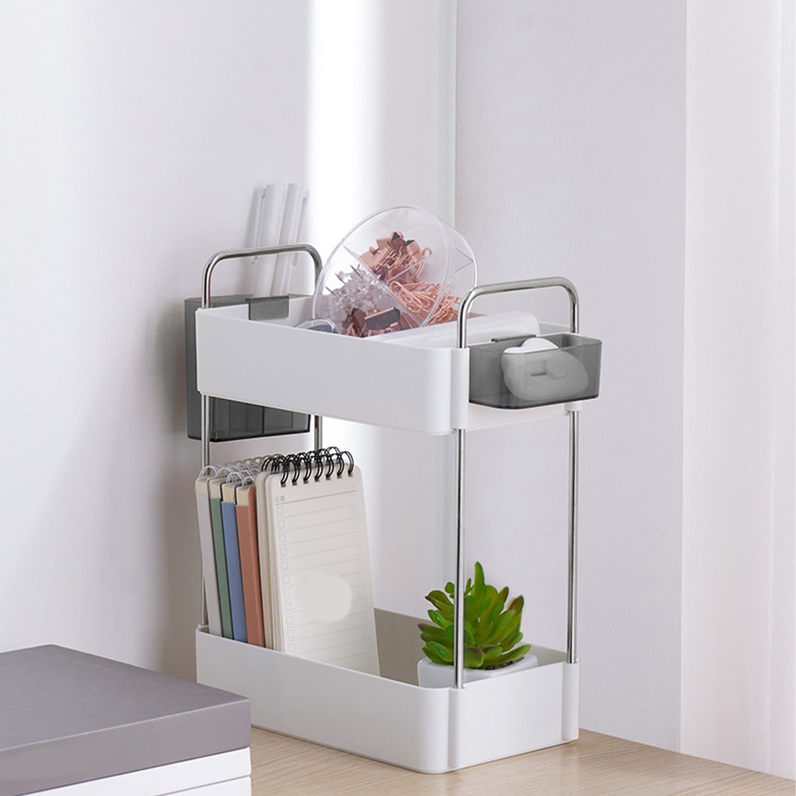 Office Desktop Storage Rack Study Desk Office Desk With Forgotten ...