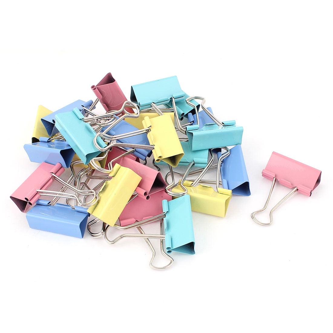 Office Document Organize 41mm Metal Bookbinding Clamp Binder Clips ...
