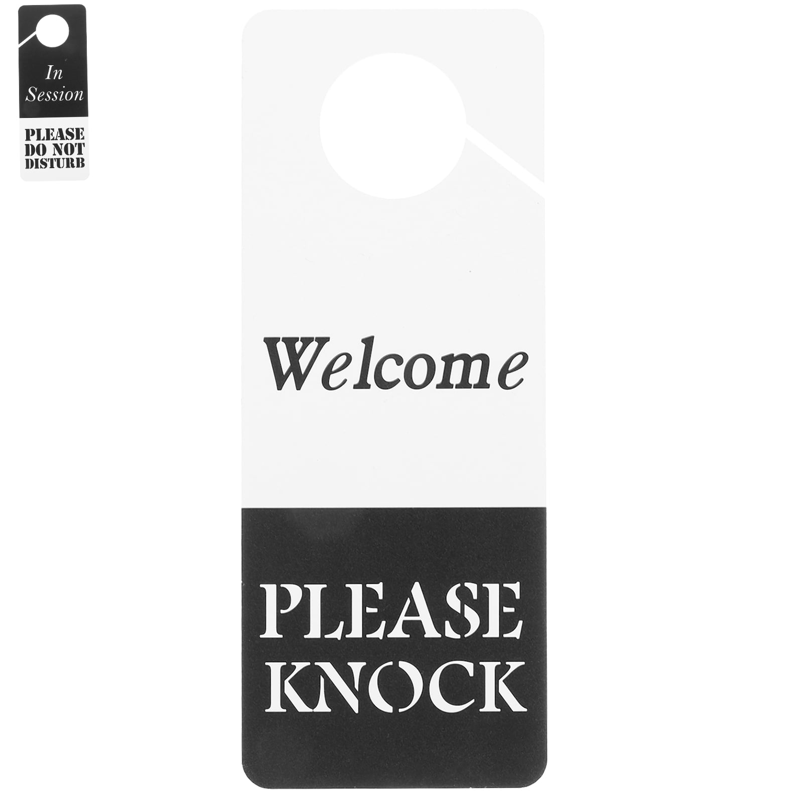 Office Door Sign Double-sided Door Hanger Sign Please Knock Sign for ...