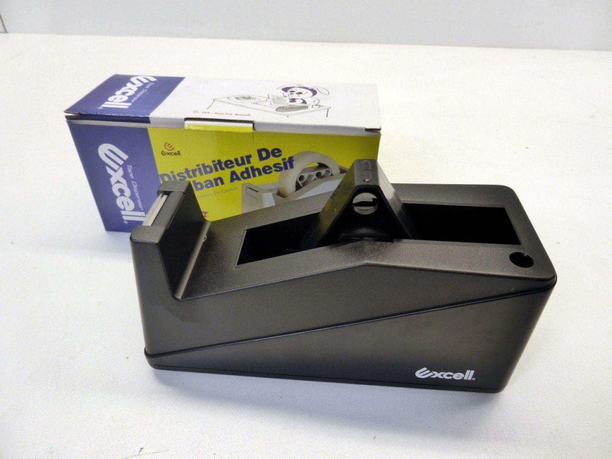 Office Dual Clear Tape Dispenser, Black; For up to 1 Inch Wide Tape ...