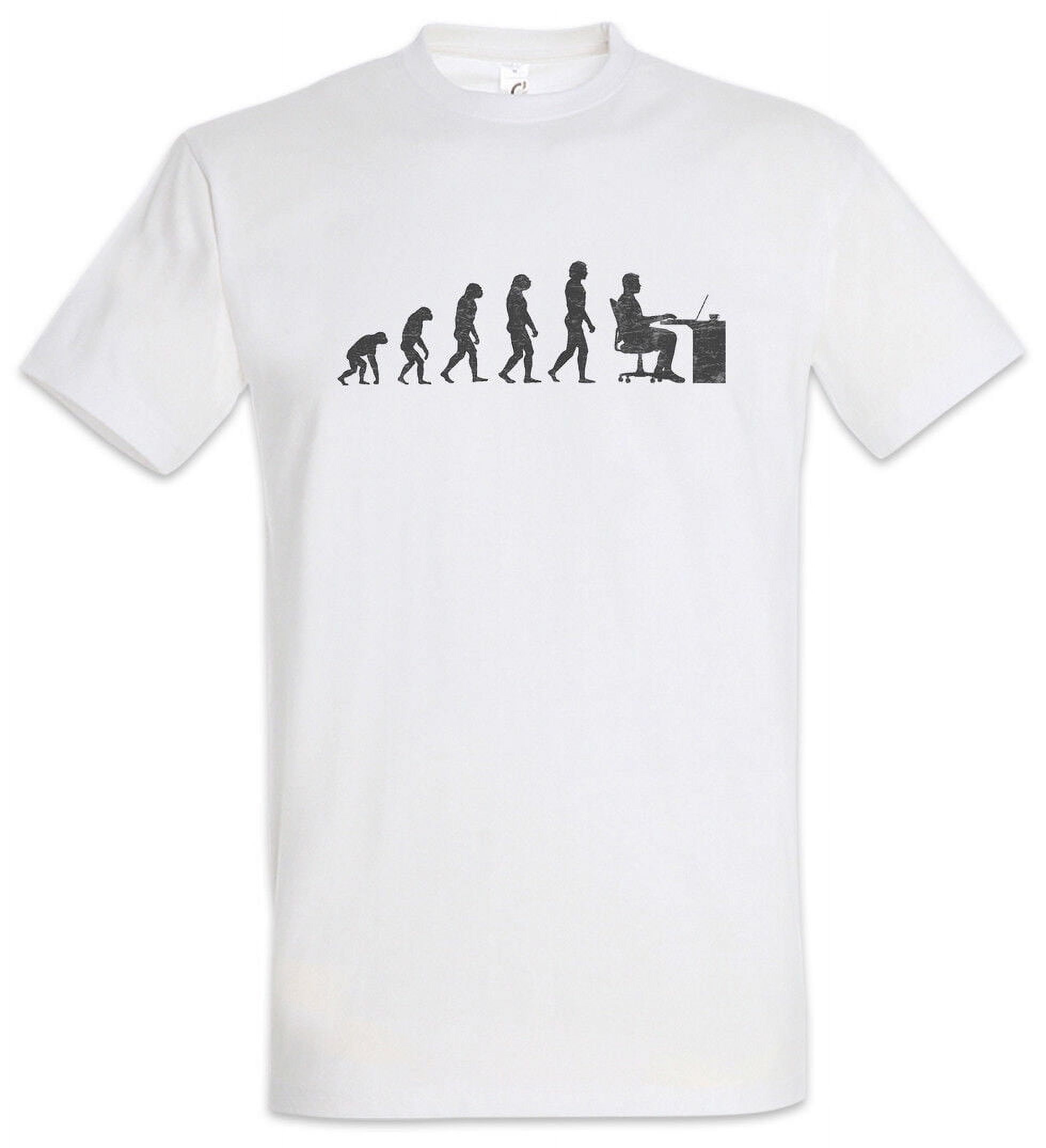 Office Evolution T-Shirt Fun Geek Nerd Computer Science Scientist Coder Gamer - Walmart.com