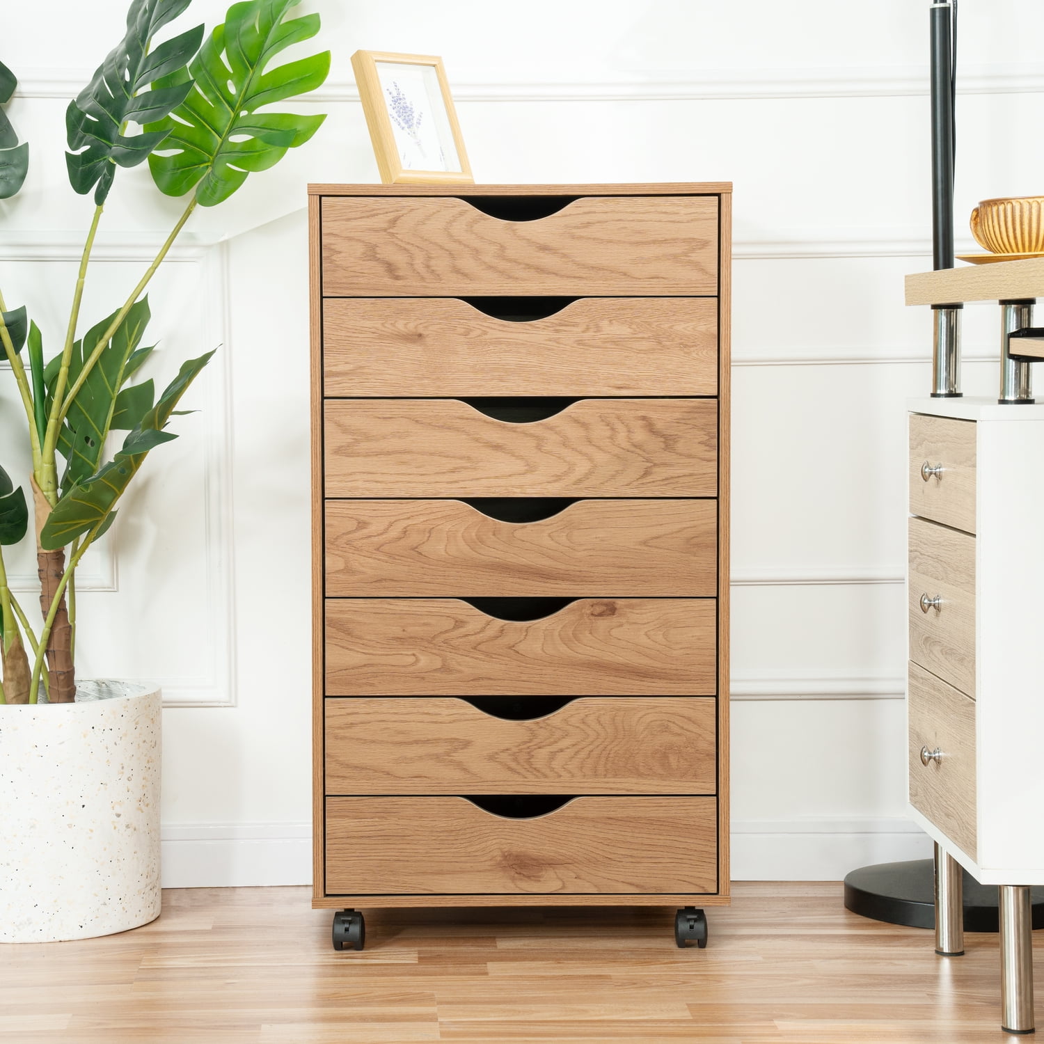 Naomi Home Multi-Shelf Office Wooden File Cabinets, Mobile Lateral File ...