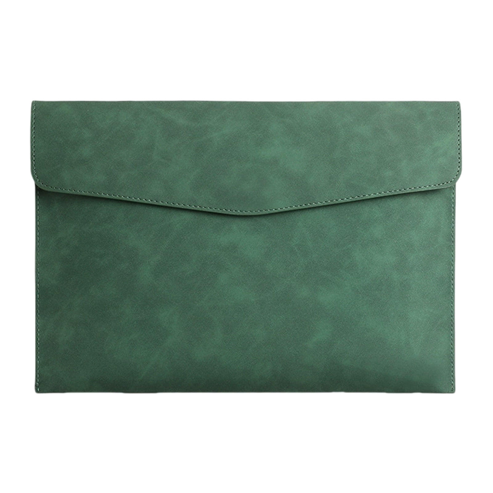 Office File Folder Magnetic Lock Leather File Bag, A4 Paper Folder ...