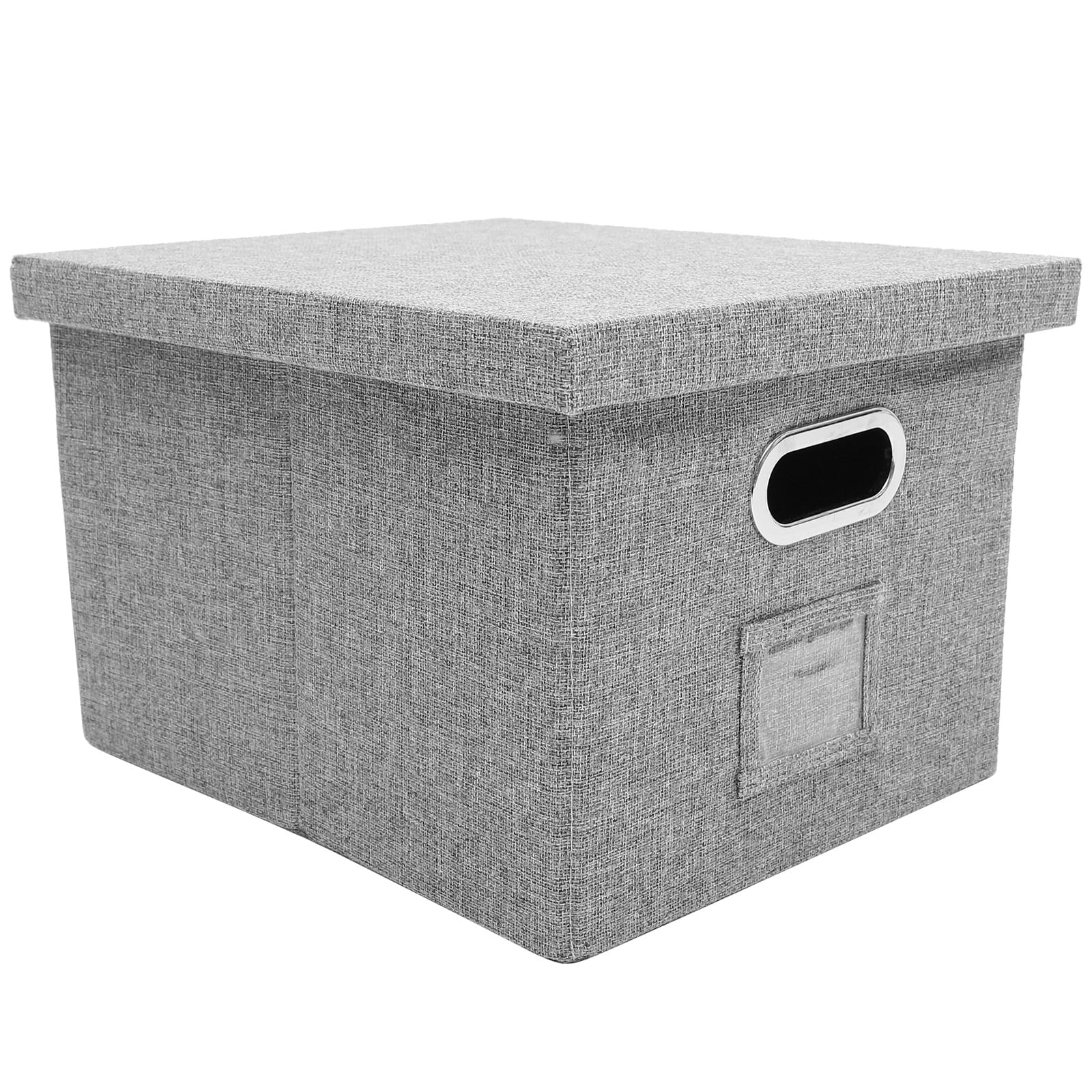 Office File Storage Box Document Organizer Lidded File Storage ...