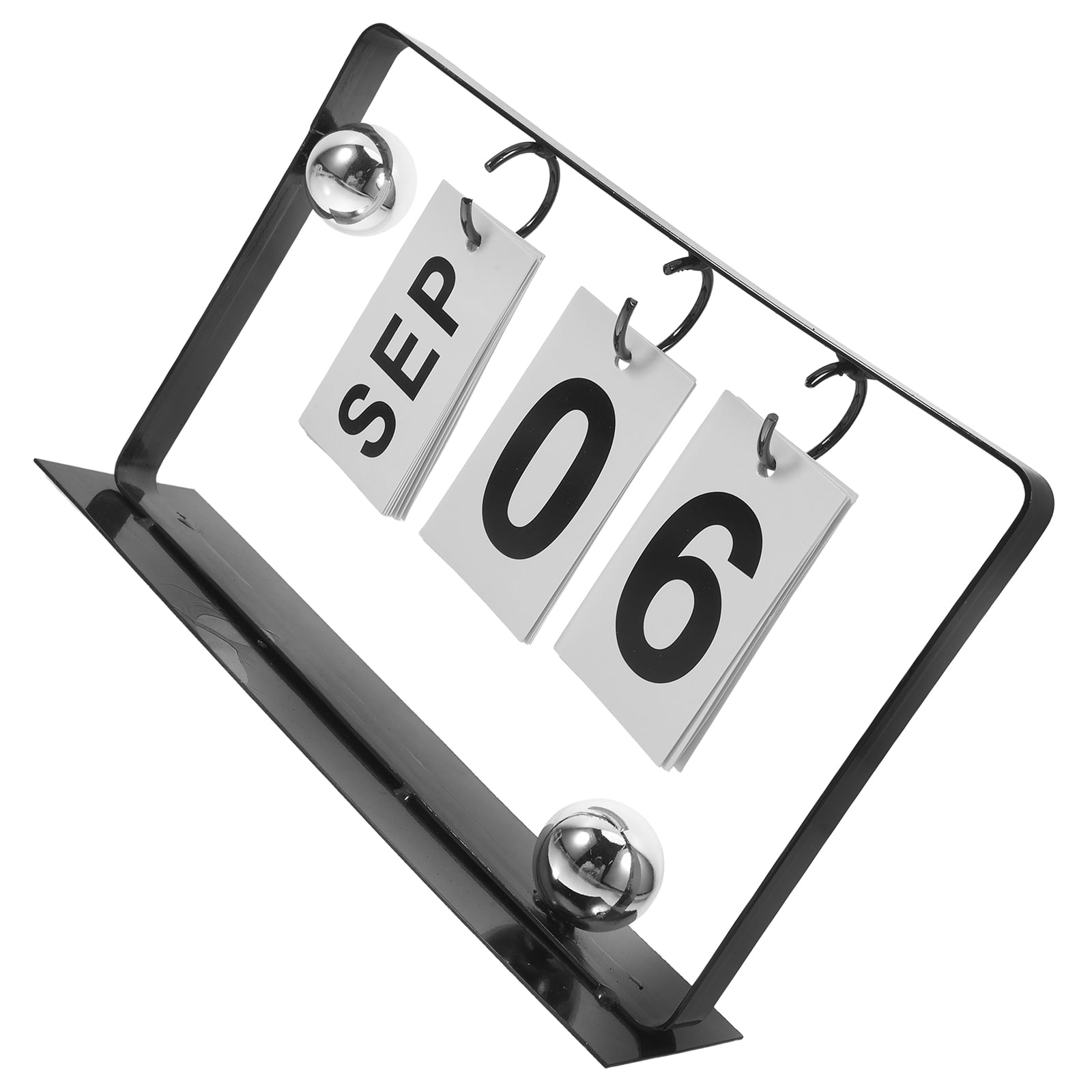 Office Flip Calendar Rustic Desk Paperclip Bookmark Dresser Black ...