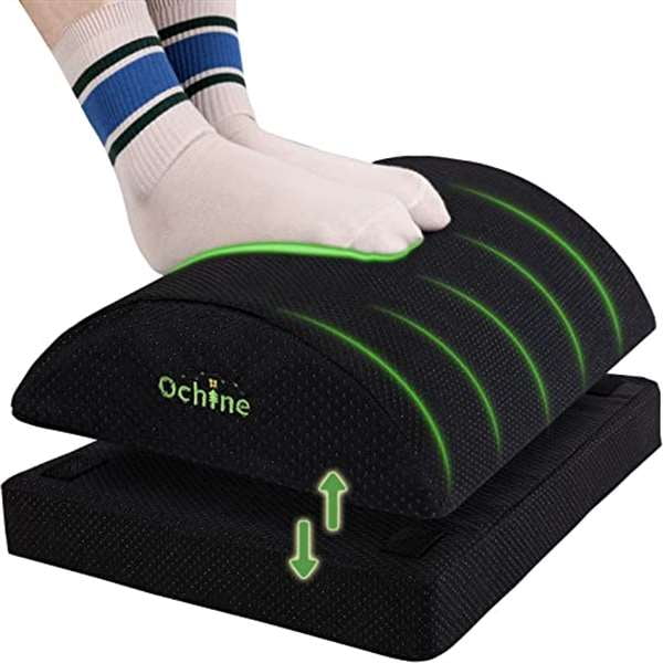 Office Foot Rest for Under Desk - Ergonomic Memory Foam Foot Stool ...