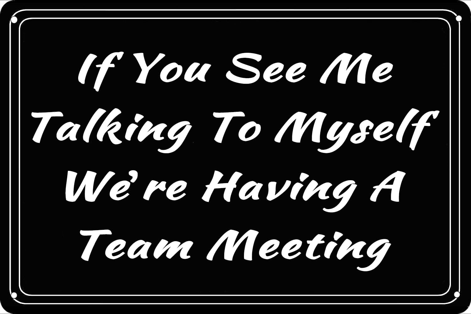 Office Funny Tin Signs Motivational Positive Affirmations Vintage Metal ...