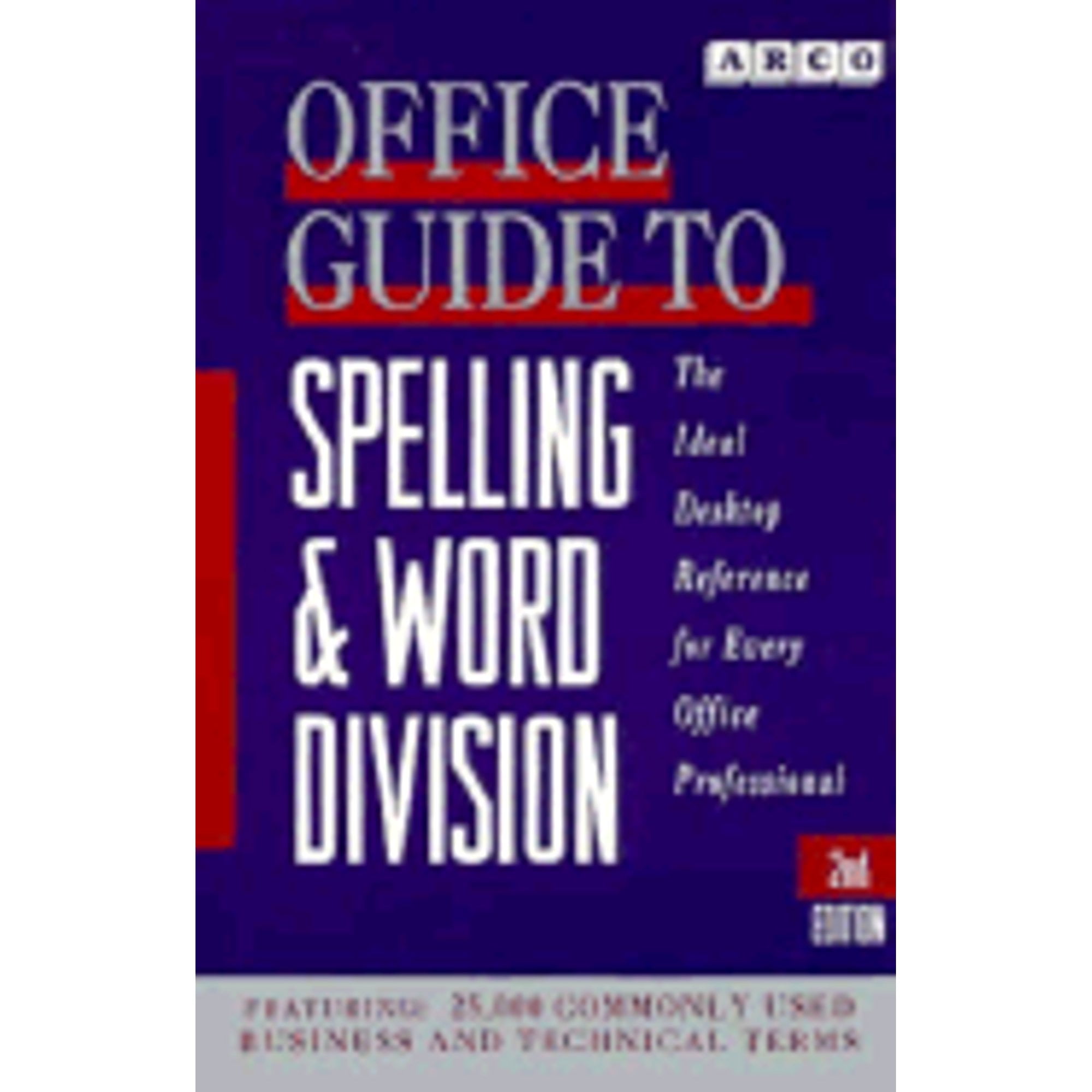 Pre-Owned Office Guide to Spelling & Word Division (Paperback ...