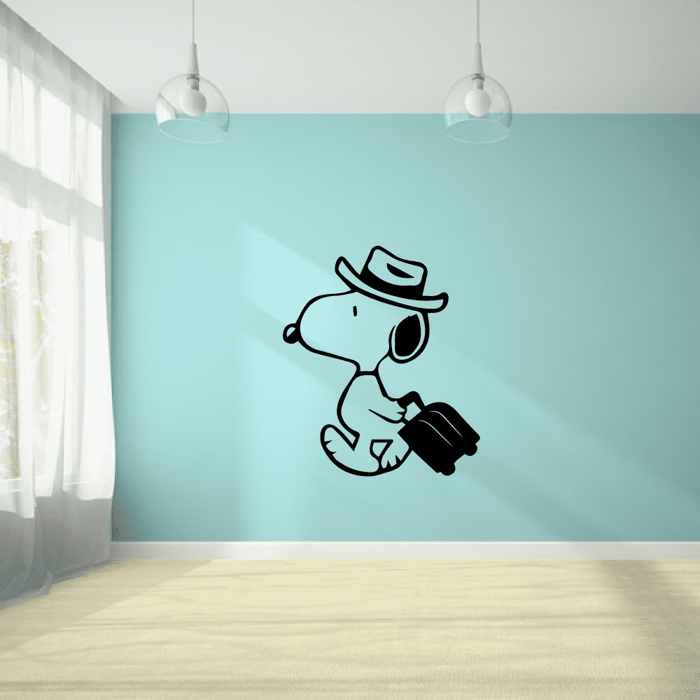 Office Guy Office Attire Cute Formal Attire Hat And Bag Vinyl Wall Art ...