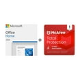 Microsoft Office Home 2024 & McAfee Total Protection 1-Device 2026 ...
