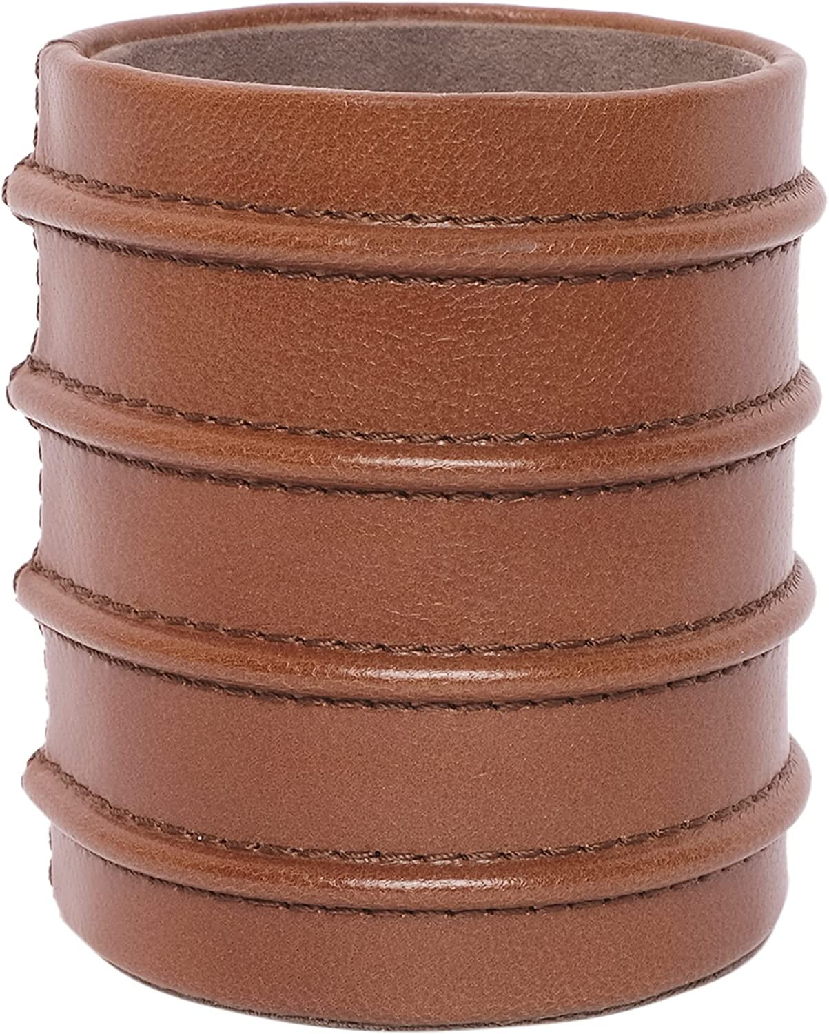 Office Home Pen Pencil Holder Doris Ring Round Leather Supply Organizer ...