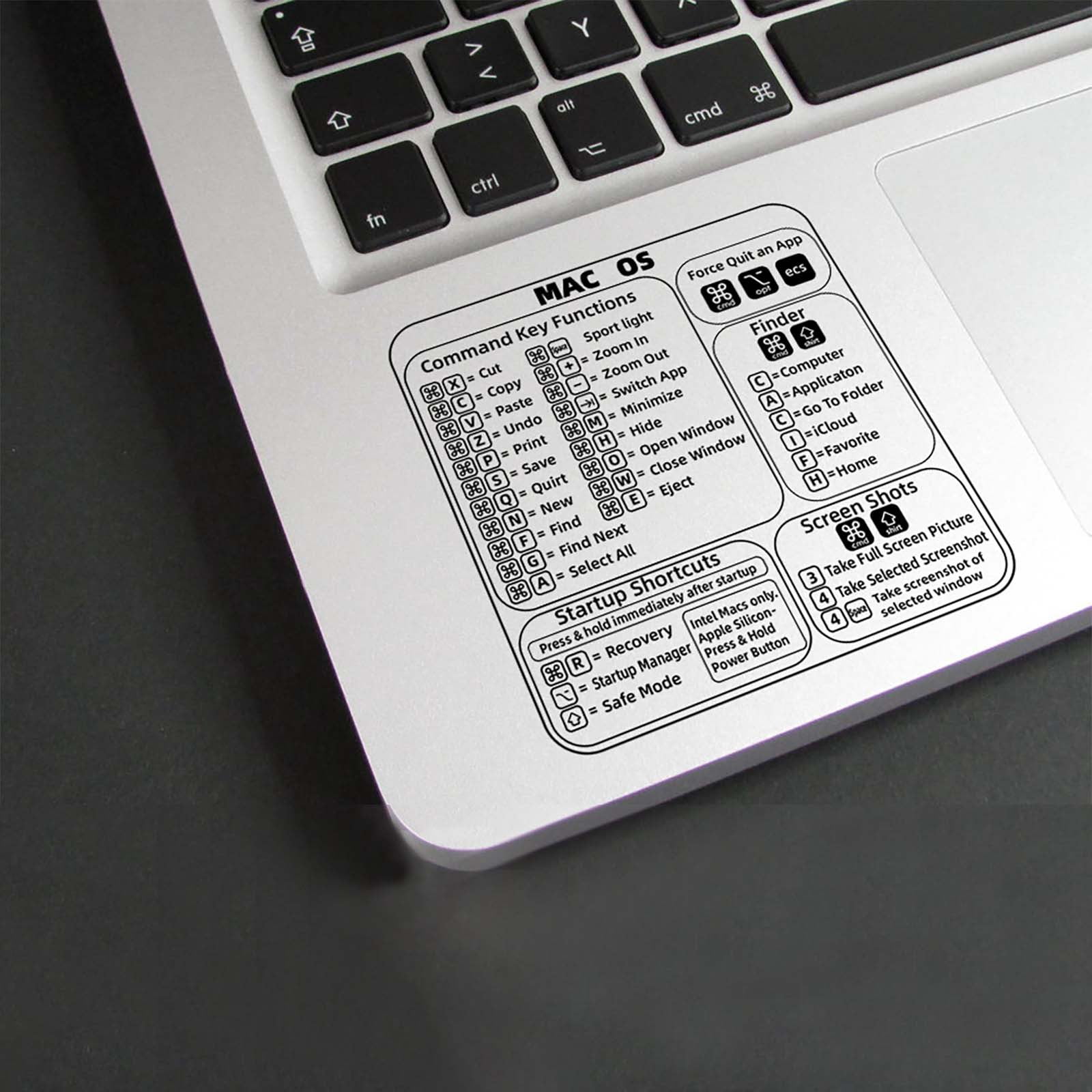 Office Home Supplies Practical Stickers Computer Shortcut Key Stickers ...