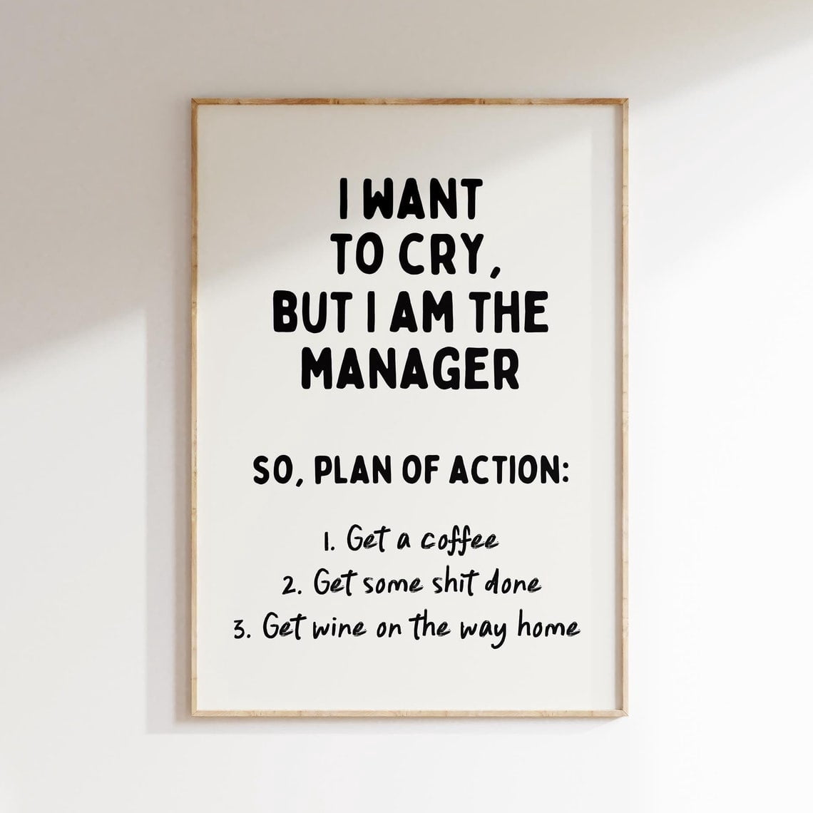 Office Humor Art, Neutral Desk Decor, Office Decor, Sarcastic Home ...