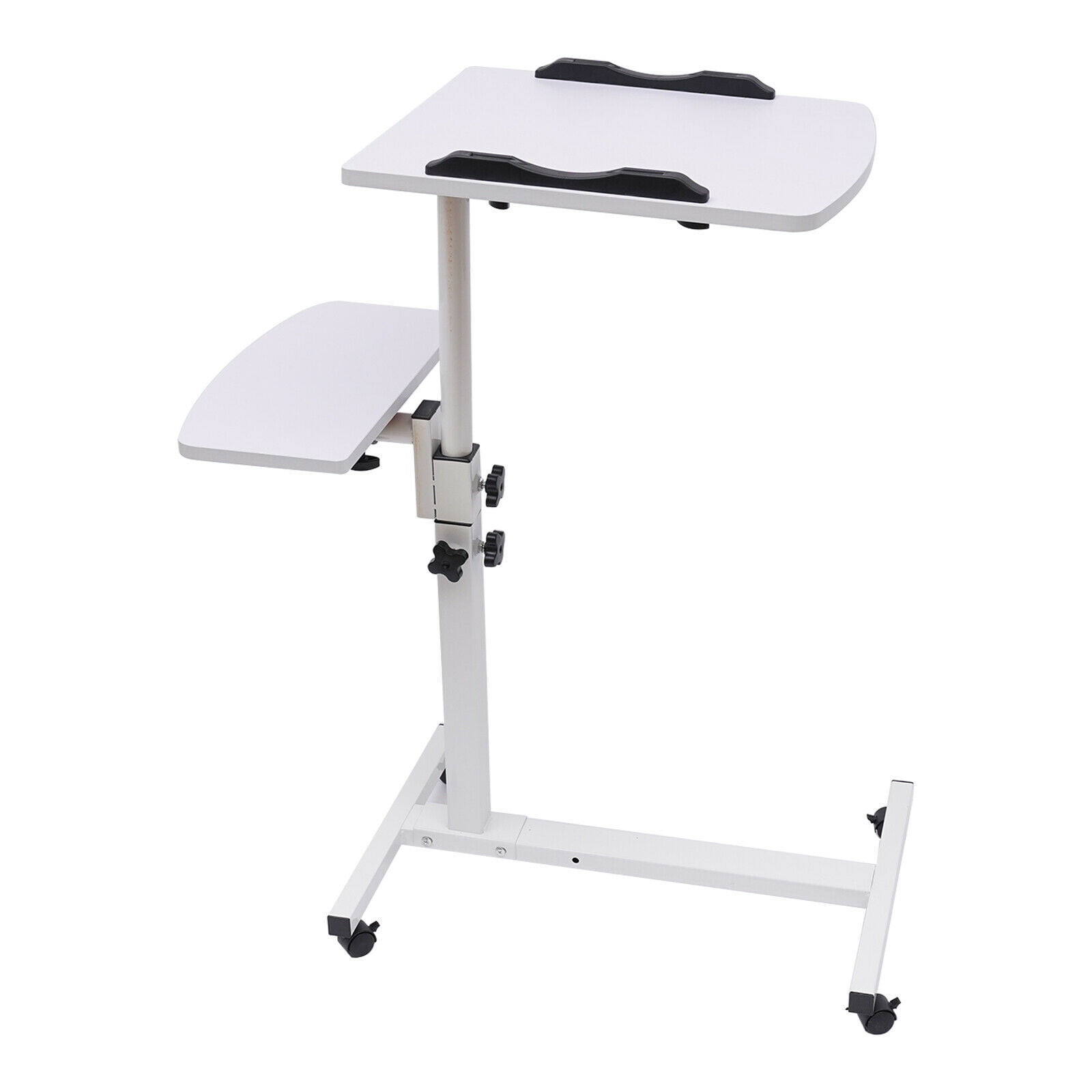 Office Laptop Desk Rolling Table Computer Mobile Stand Adjustable ...