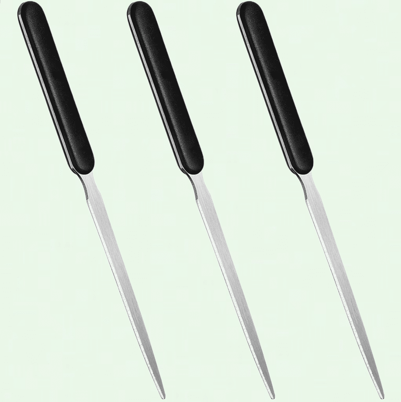 Office Letter Opener Set of 3, Stainless Steel Hand Envelope Slitter ...