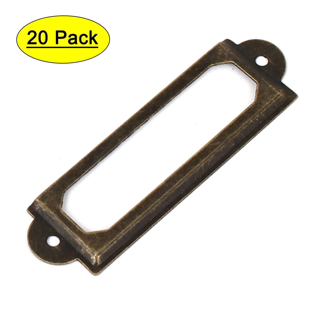 Office Library Metal Card Frames Decorative Tag Label Holders Bronze ...