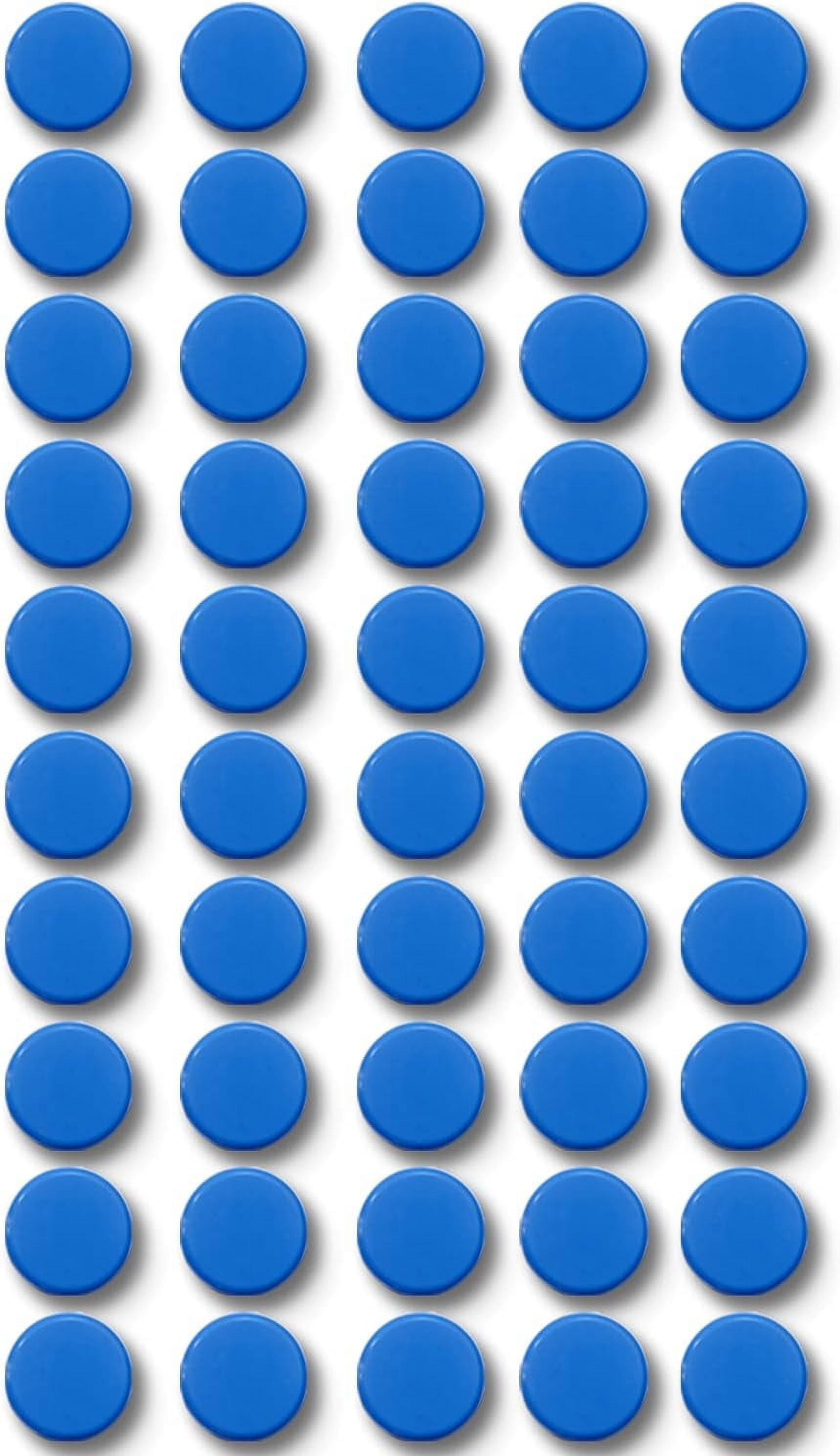 Office Magnets Blue 50 Pack, Heavy Duty Round Refrigerator Whiteboard ...