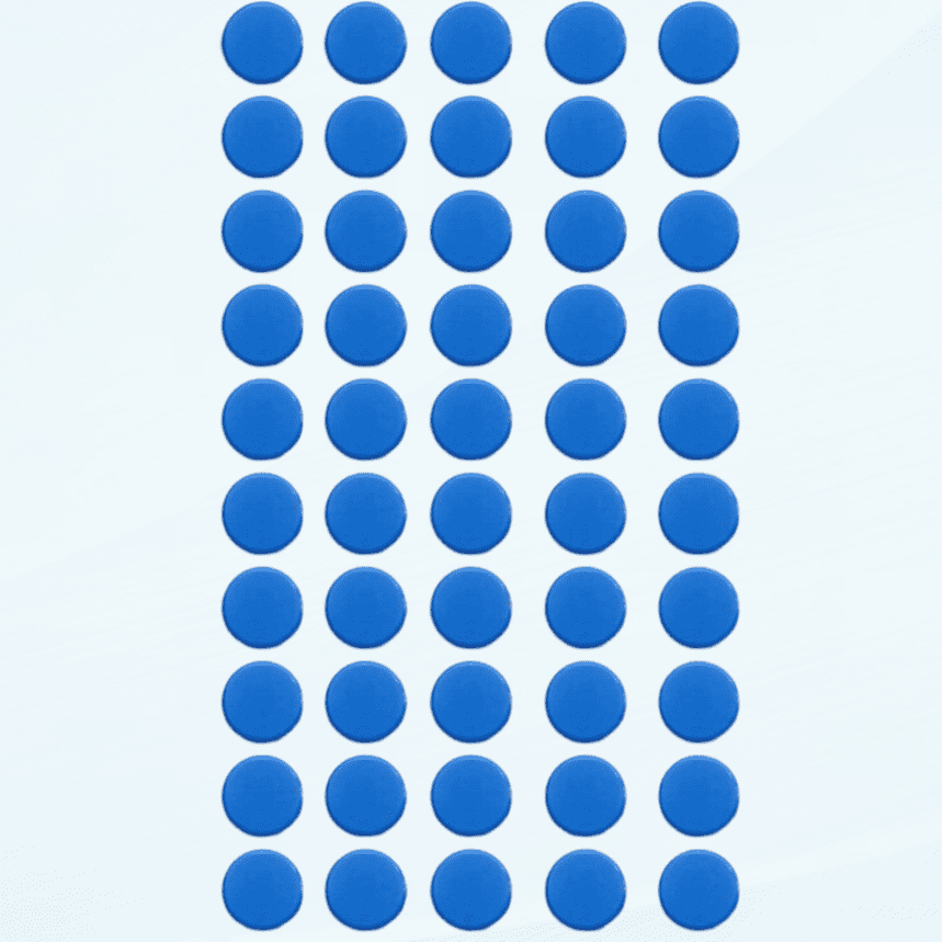 Office Magnets Blue 50 Pack, Heavy Duty Round Refrigerator Whiteboard ...
