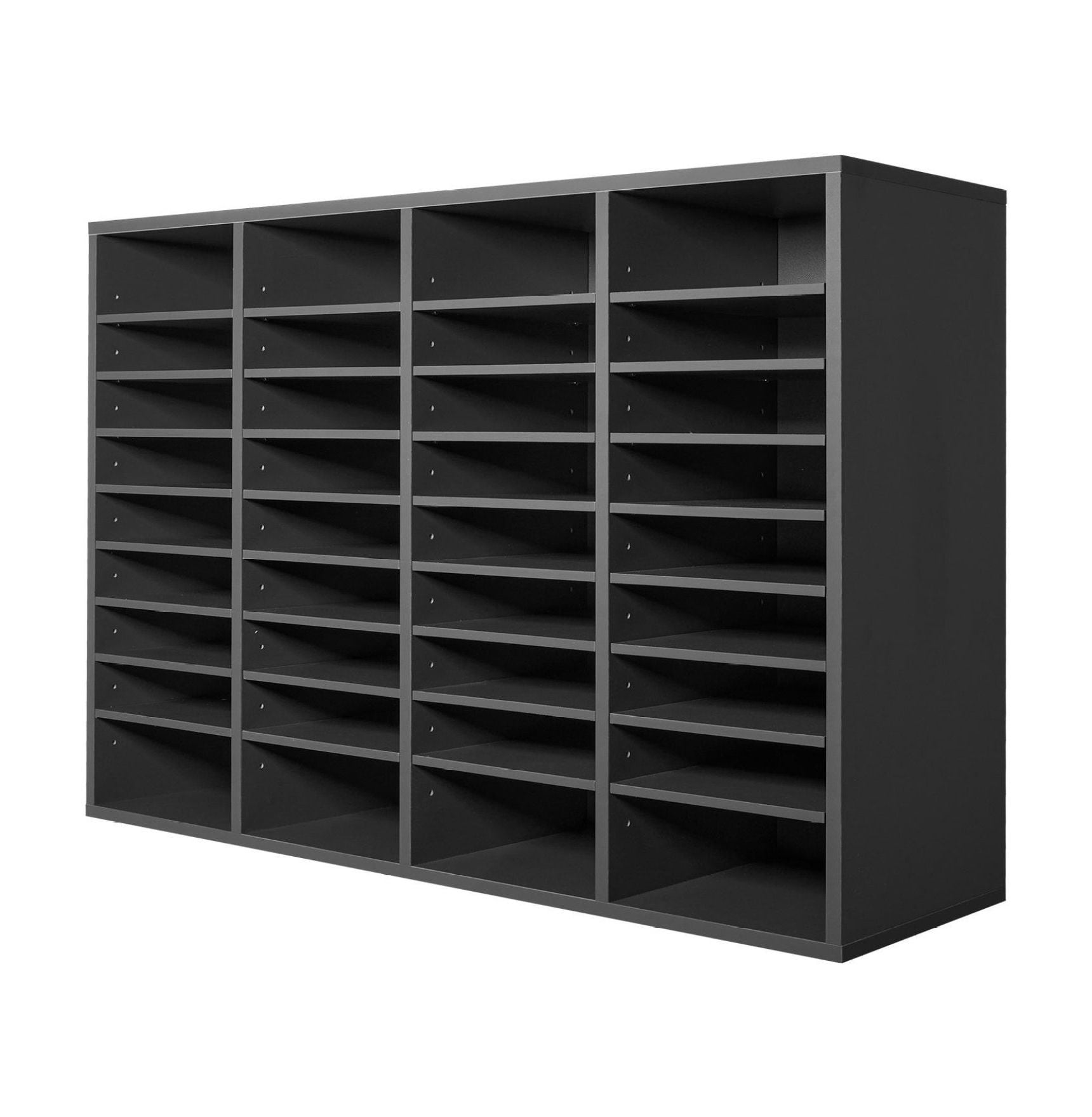Office Mail Organizer 36 Compartments, Wooden File Sorter with ...