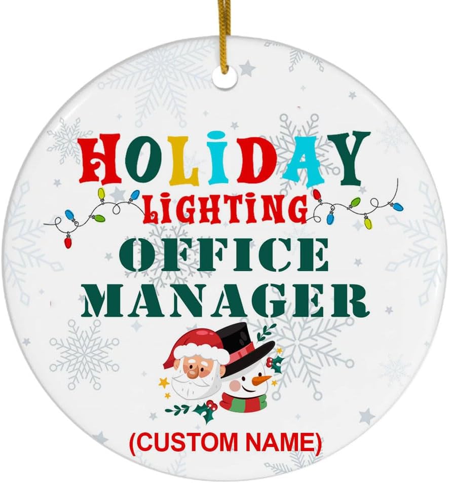 Office Manager Christmas Ornaments 2025 for Women Friendship ...