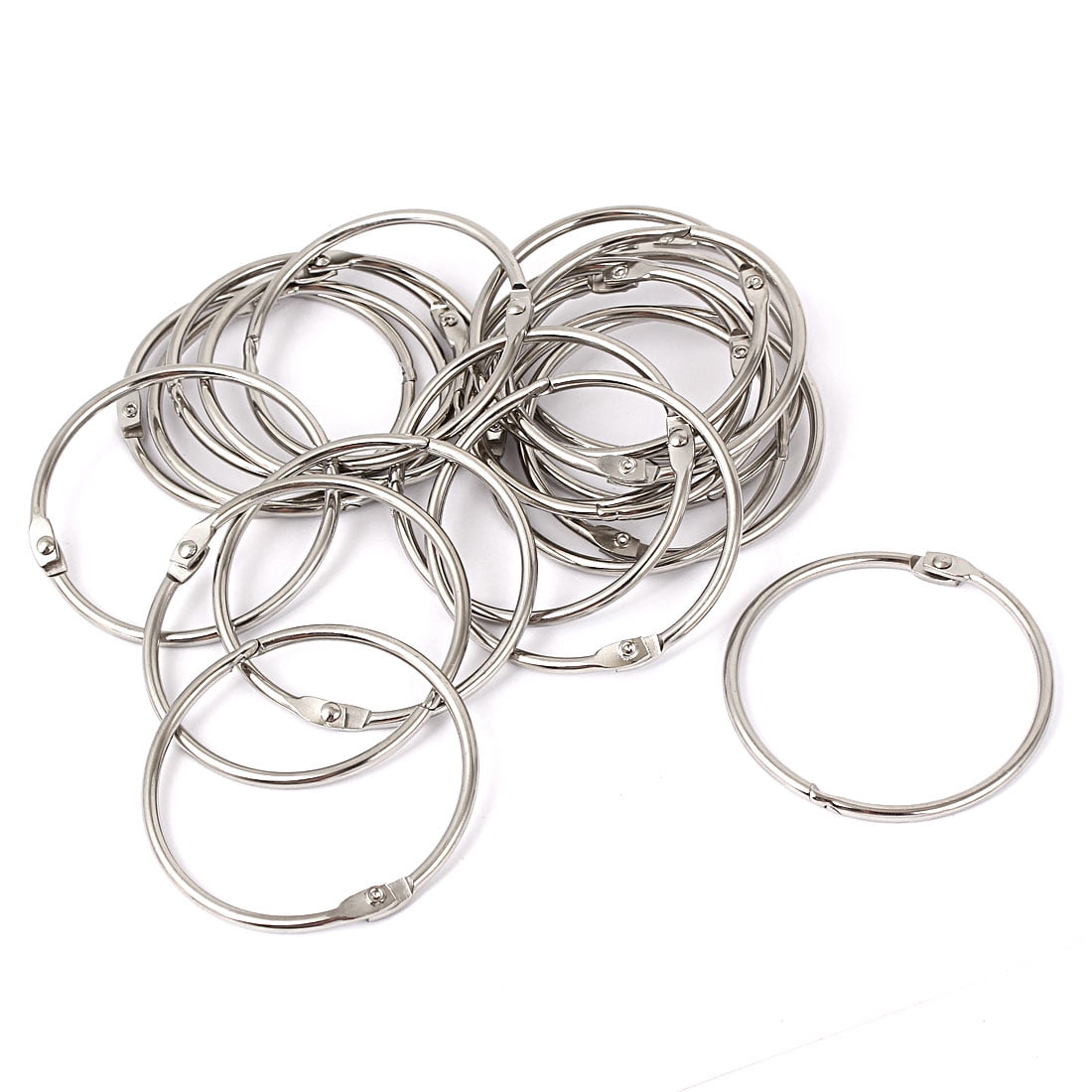 Walmart Office School Metal Loose Leaf Binder Rings Keyring, 2" Dia ...