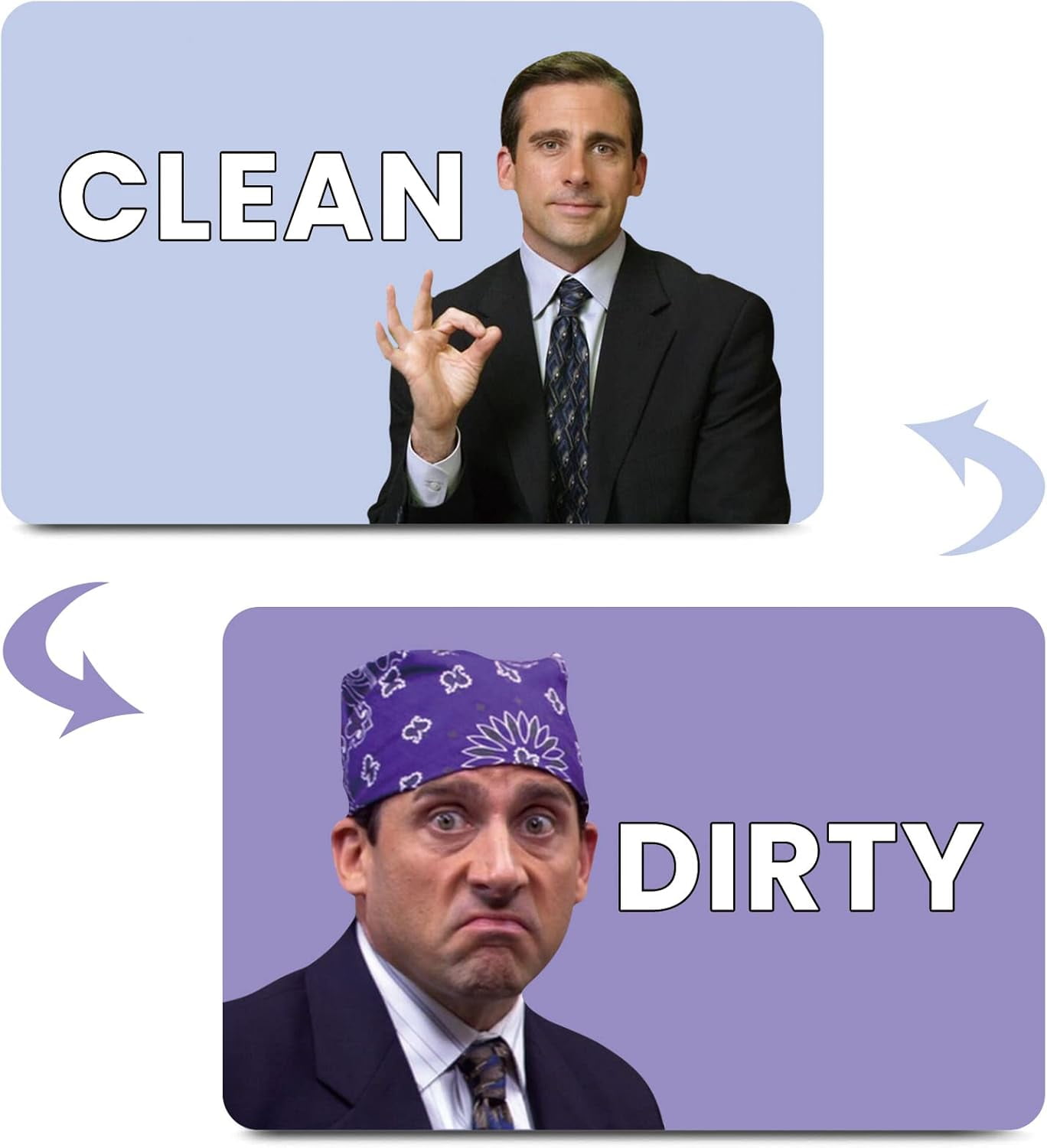 The Office Michael Scott Prison Mike Dishwasher Magnet Clean Dirty Sign ...