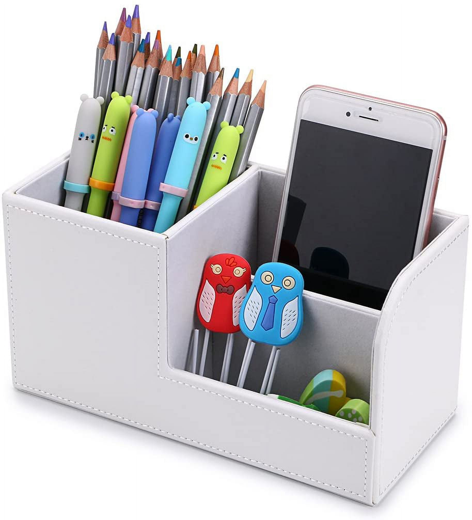 Office Multifunctional Desk Organizer - Business Card Pen Holder ...