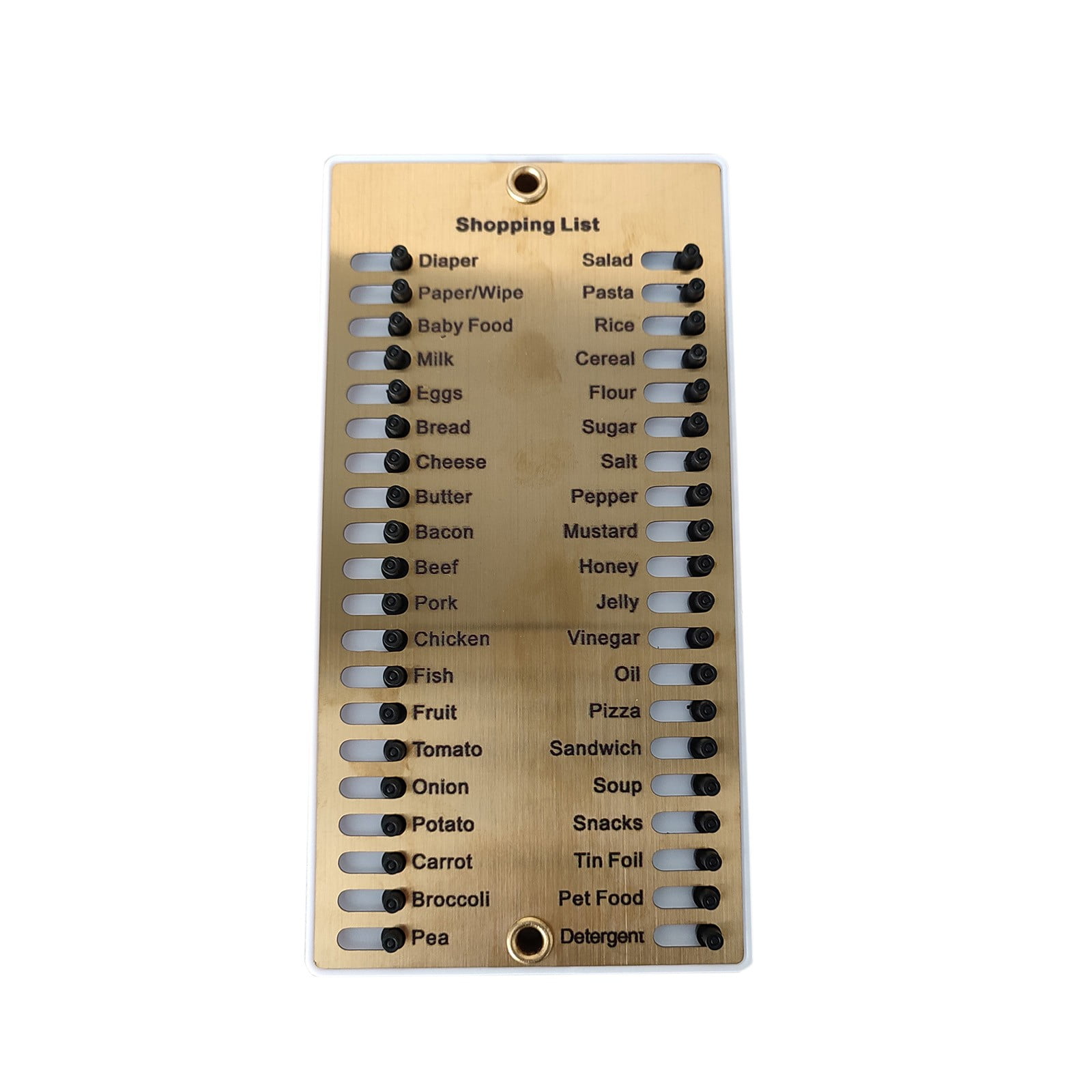 Office Organization for Desk Shopping List Memory Reminder Board Metal ...