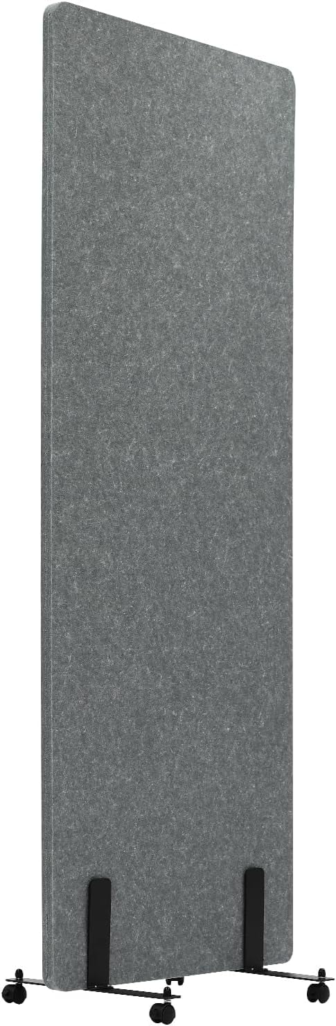 Office Partition,24 * 66In Light Gray Room Divider,Rectangle Divider ...
