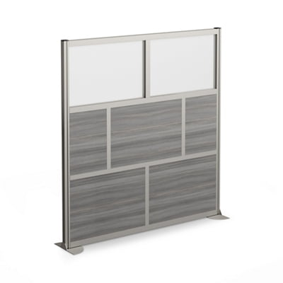 NBF Office Partition Room Divider - 76"H x 72"W Gray, Large Privacy ...