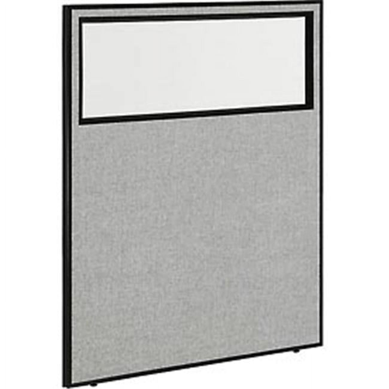 Office Partition Panel with Partial Window - Gray - Walmart.com