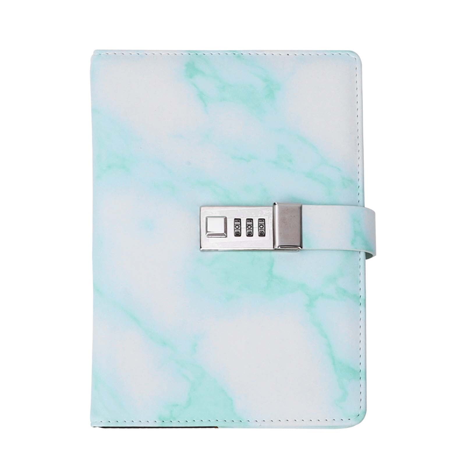 Office Planner, A5 Note Book PU Leather Cover Password Lock Notepad ...