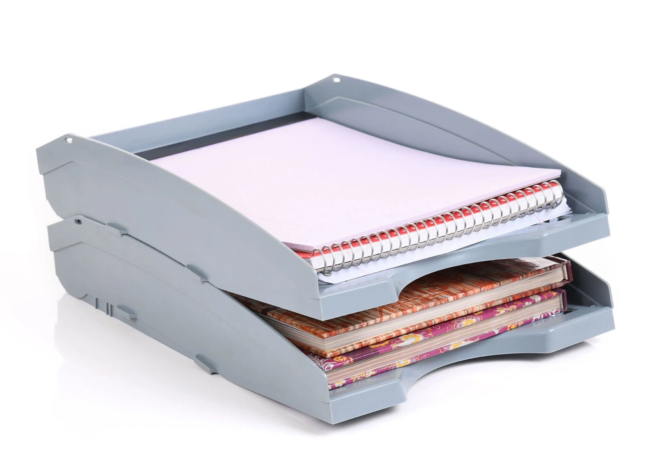 Office Plastic Desk Organizers (2 Pack) - Walmart.com