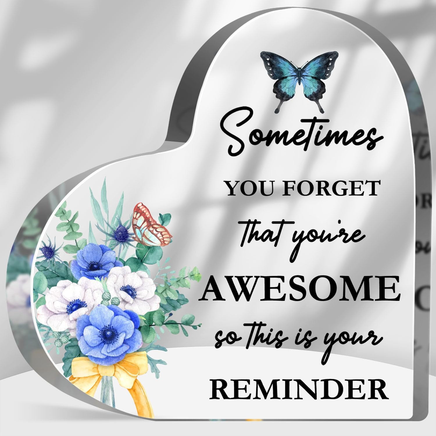 Office Positive Acrylic Sign for Women Encouragement Gift with ...