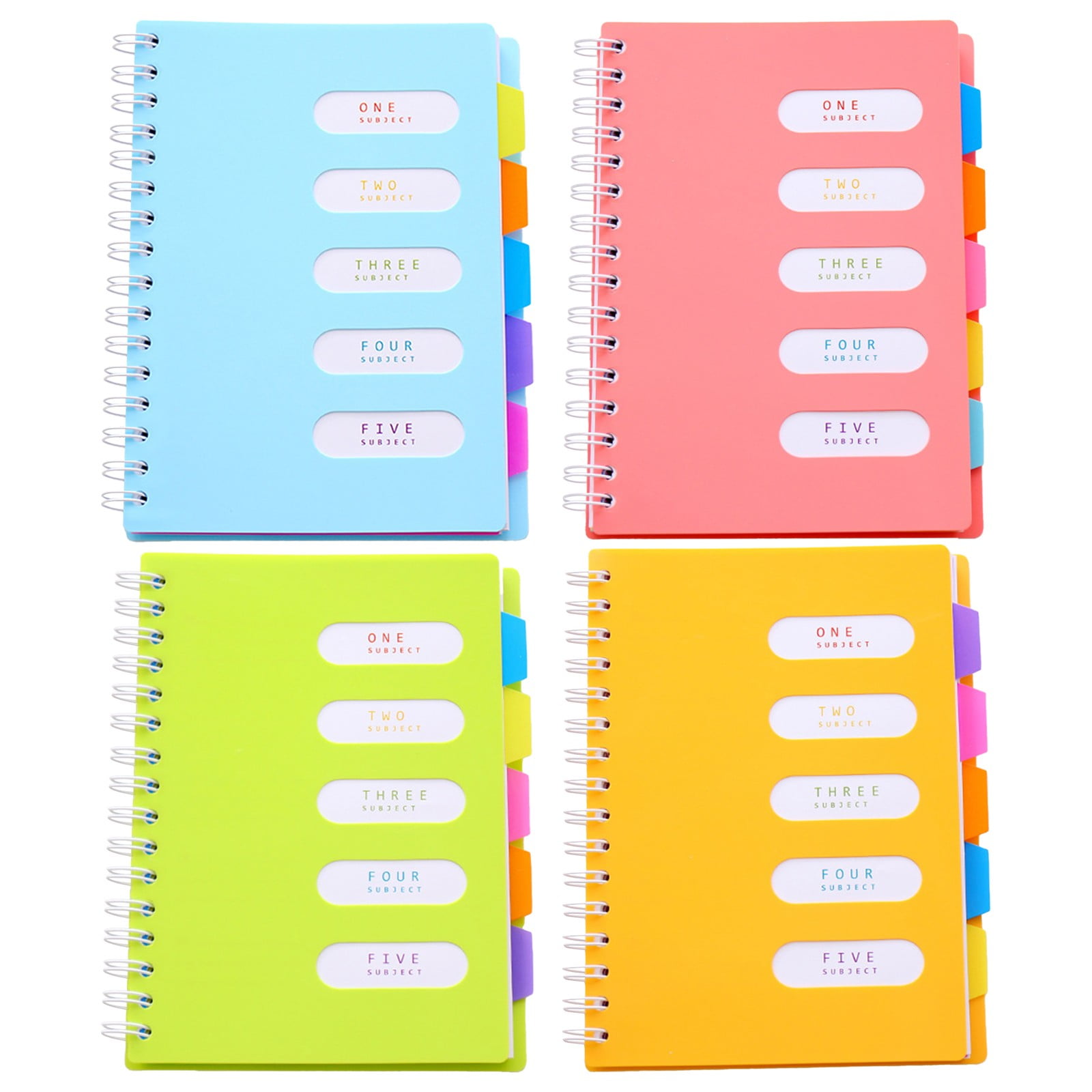 Office Product Clearance! Dusknt Pink Notebook Notepad 5 Subject ...