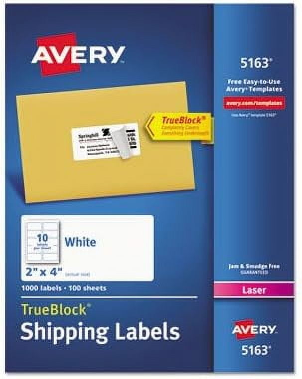 Office Realm AVE5163 - Shipping Labels with TrueBlock Technology ...