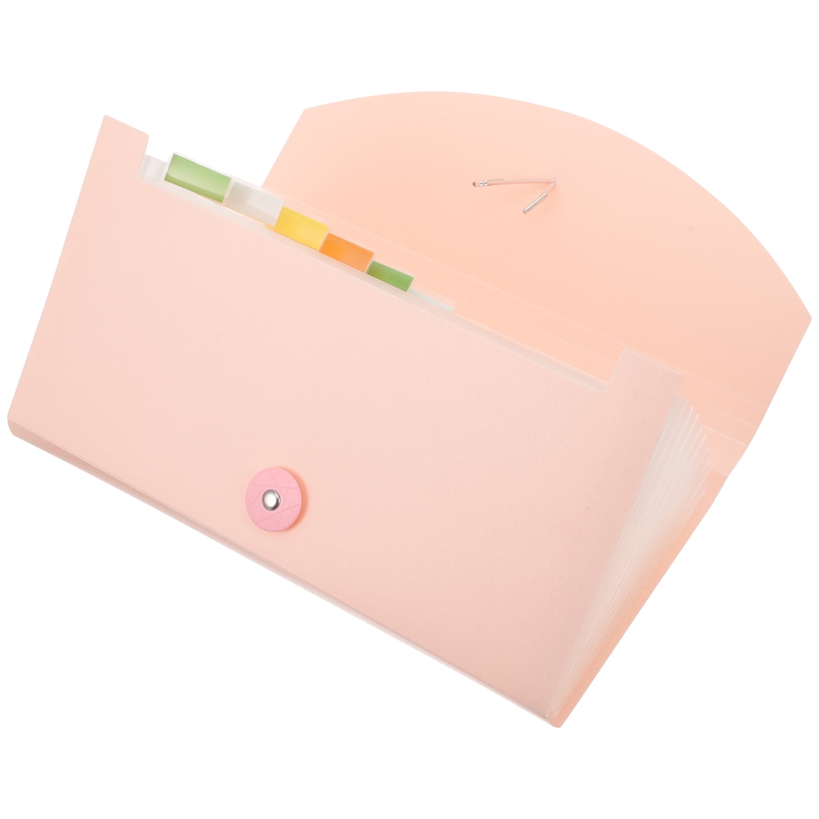 Office Receipts Organizer B6 Accordion Folder Paper Holder Pink ...