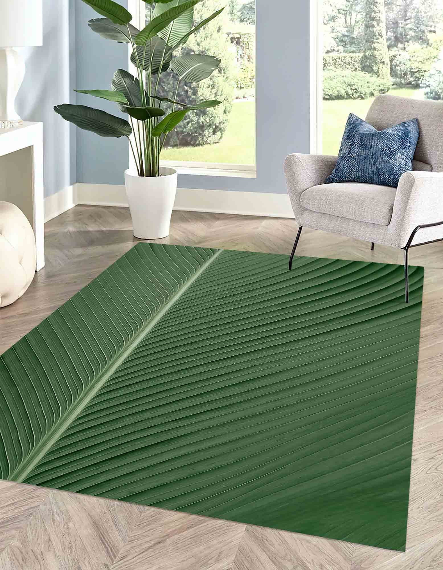 Office Rug, Green Leaf Rugs, Indoor Rug, Leaf Rugs, Front Door Rug ...