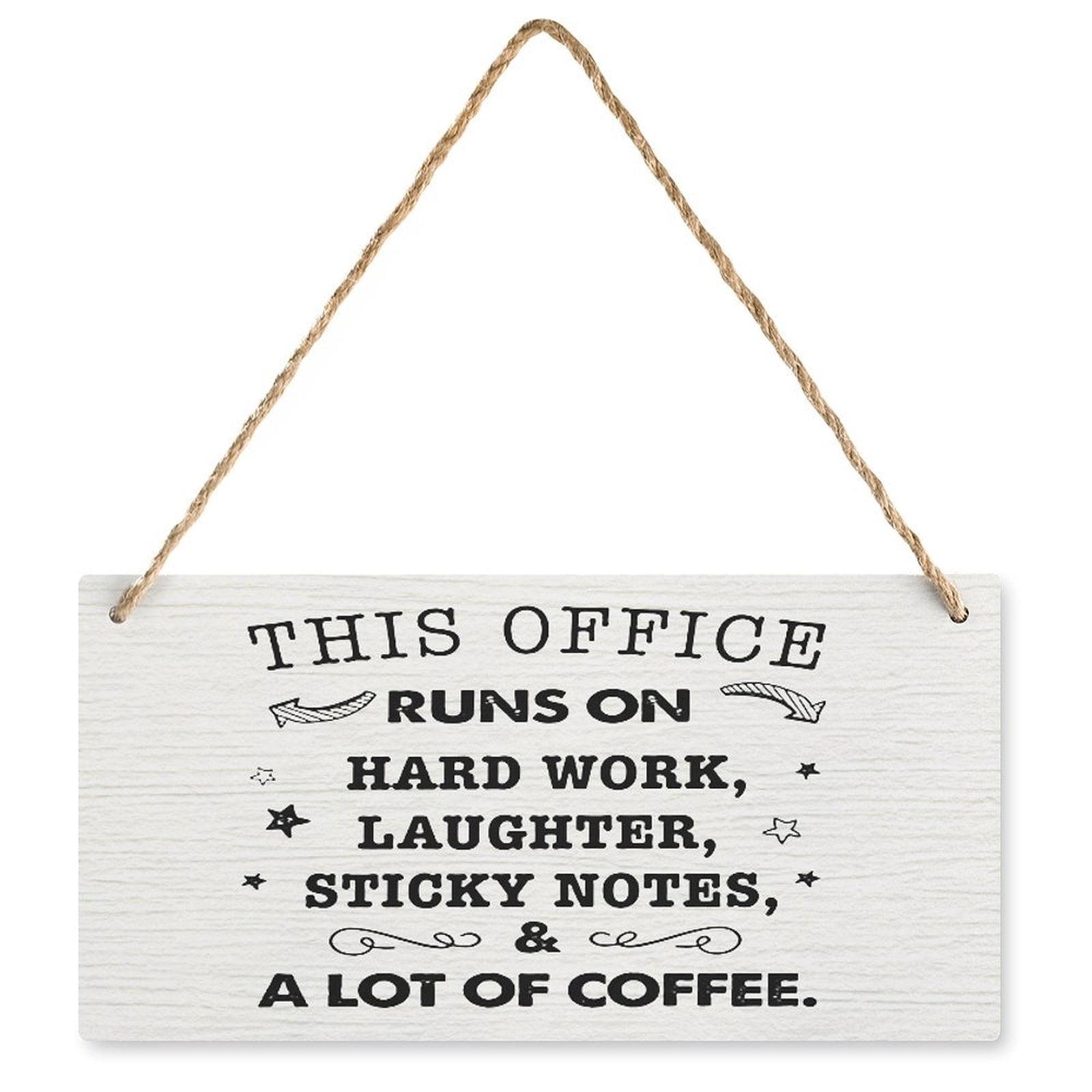 This Office is Runs On Hard Work Inspirational Workplace Doormat for ...