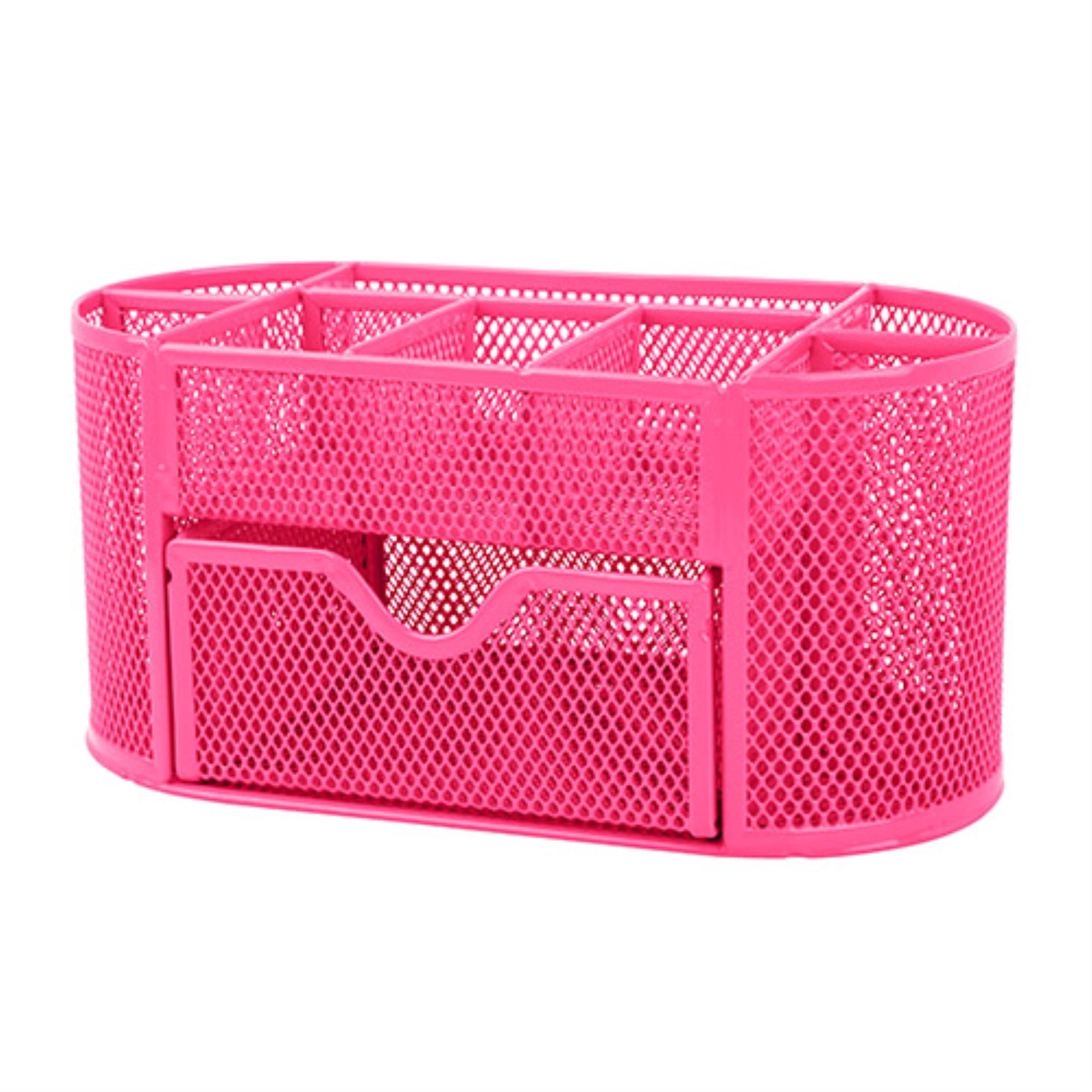 Office School Home/Teacher Supplies Mesh Desk Pen Organizer (Hot Pink ...