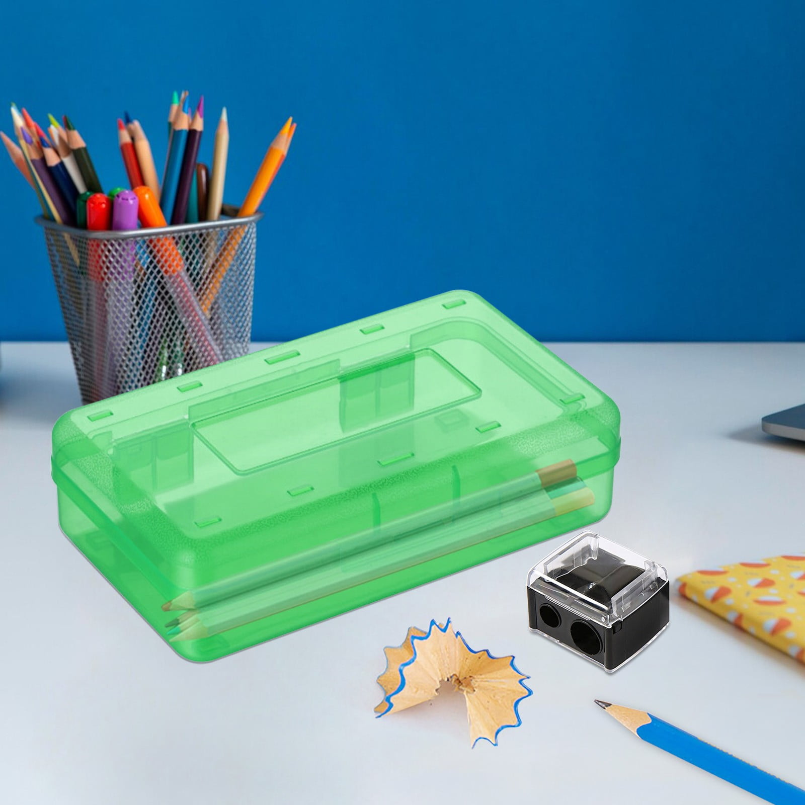 Lzobxe Stackable Plastic Pencil Case, Transparent - Walmart.com
