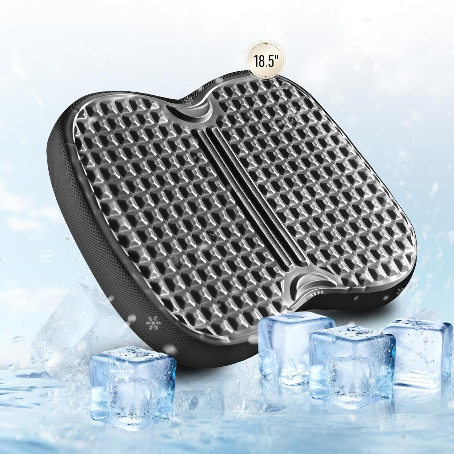 Office Seat Cushion with Cooling Gel & Memory Foam for Tailbone Pain ...