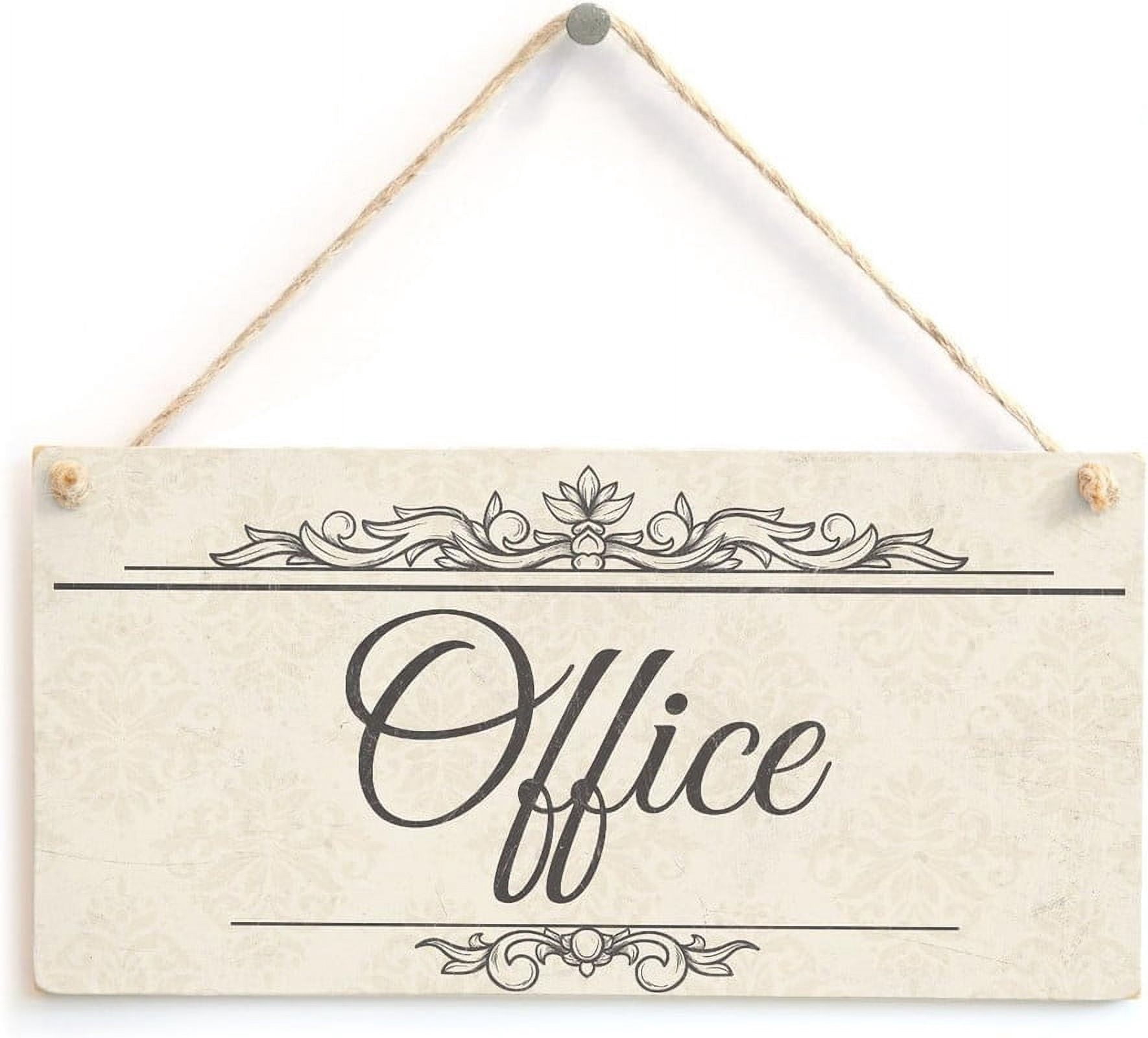 Office Shabby Chic Style Room Door Sign Great For Your Office Door ...