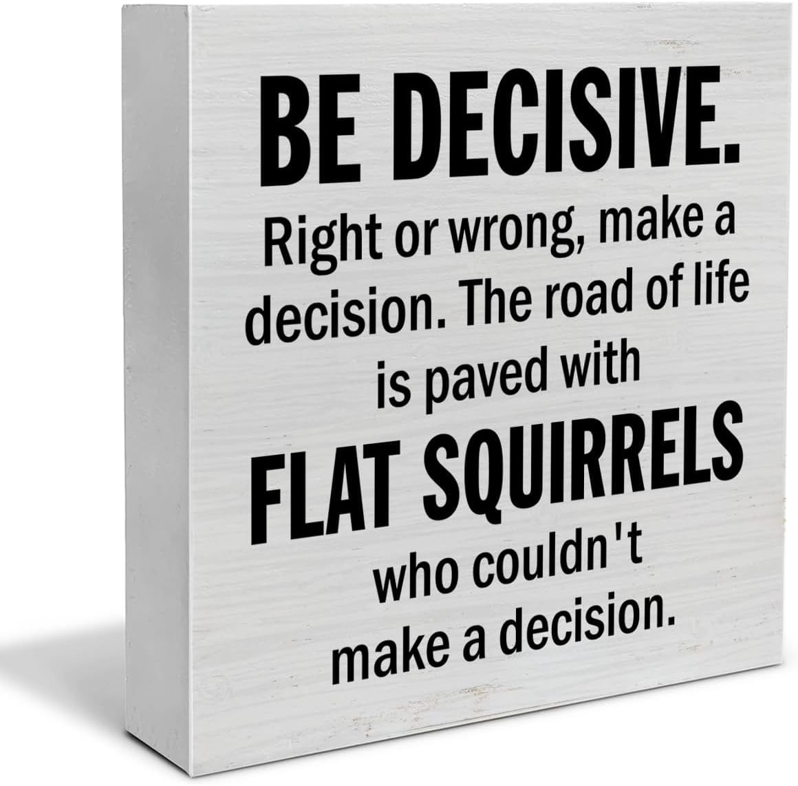 Office Signs Be Advised Right or Wrong Make a Decision Wooden Sign Home ...