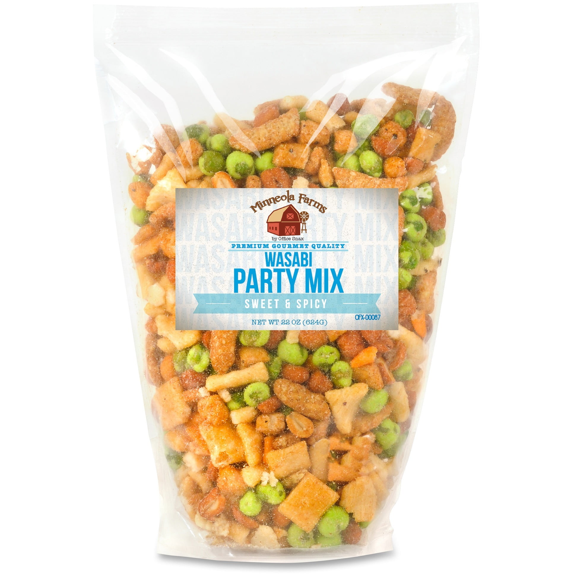 Office Snax, OFX00087, Sweet/Spicy Wasabi Party Mix, 1 Bag - Walmart.com